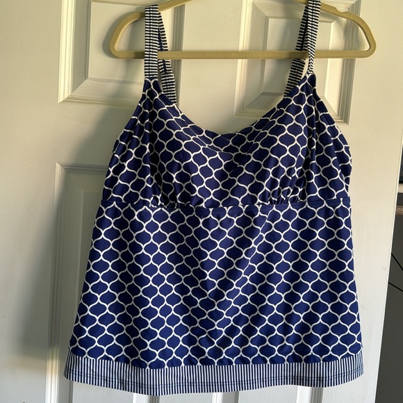 Ocean Dreams | Swim | Blue And White Tankini Top By Ocean Dream Size 8w ...